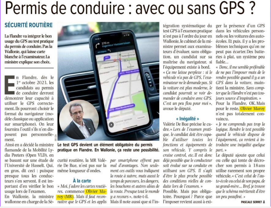 La bonne utilisation du GPS lors de l’examen du permis de conduire